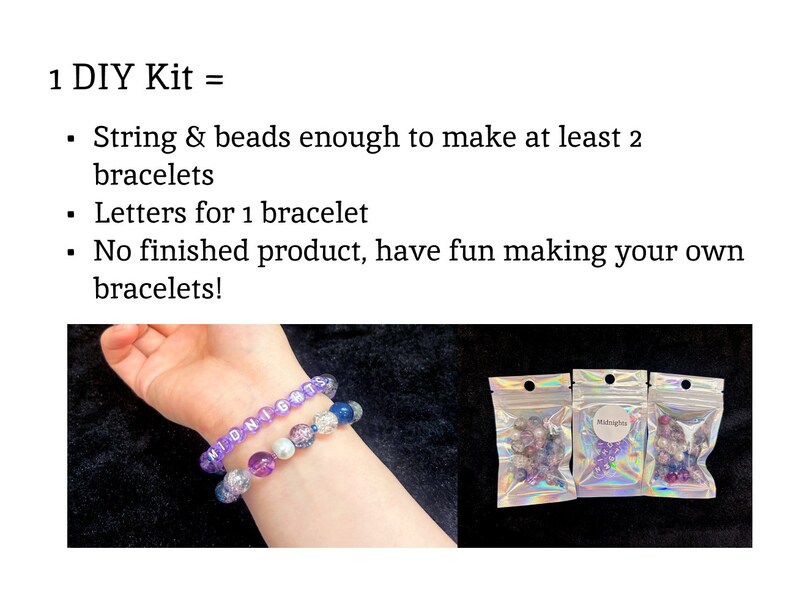 Friendship Bracelets Kit - Midnights - Swiftie DIY Craft Bracelet | T ...