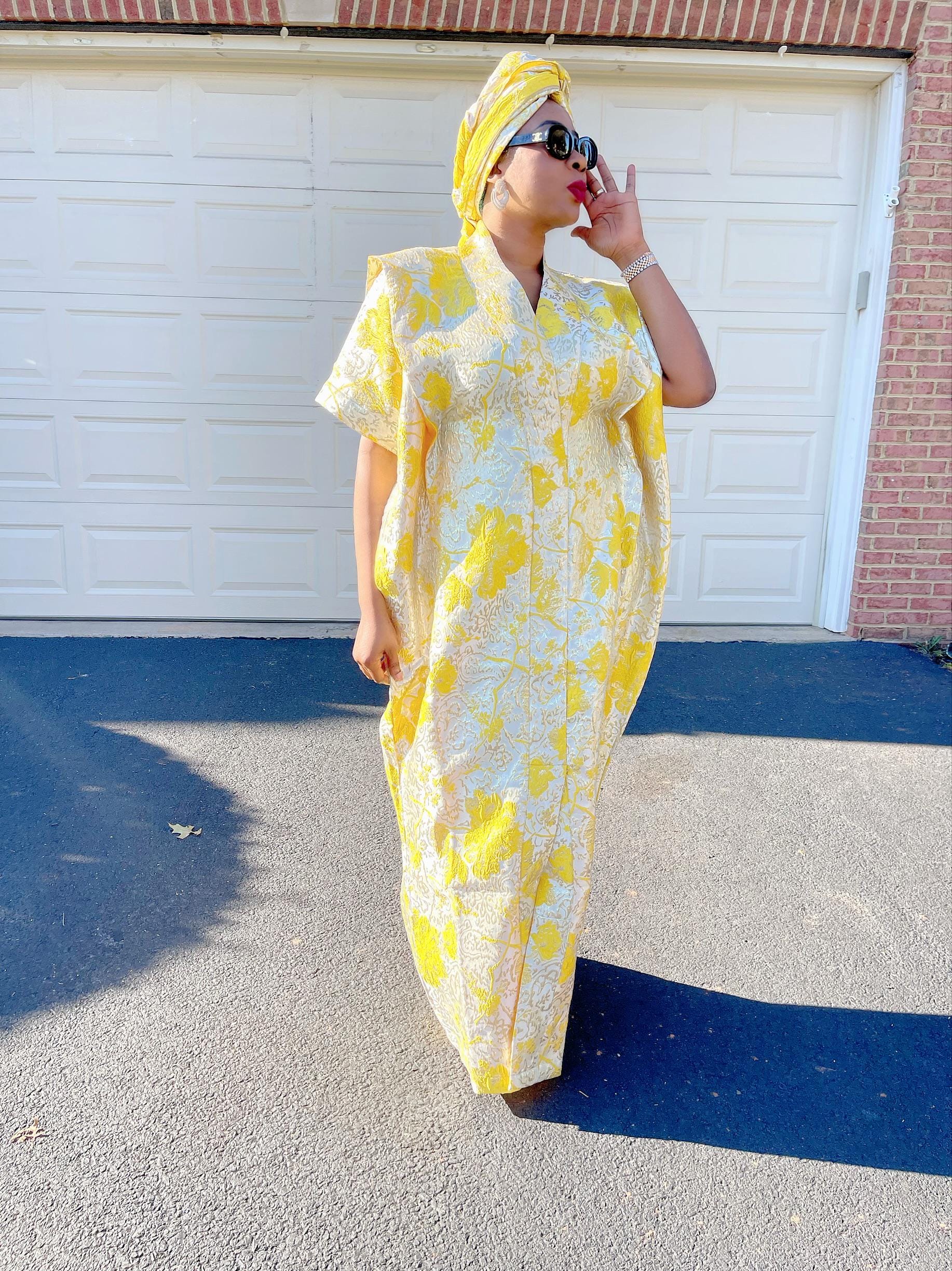 African Damask Dress - Etsy