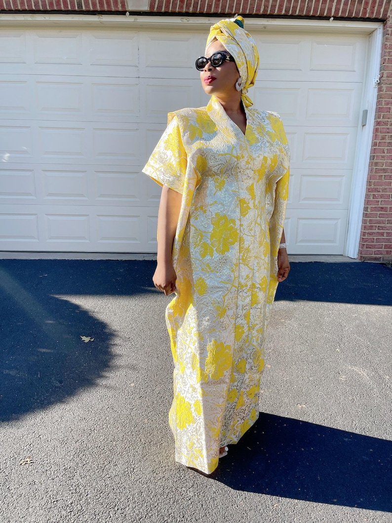 African Damask Dress - Etsy