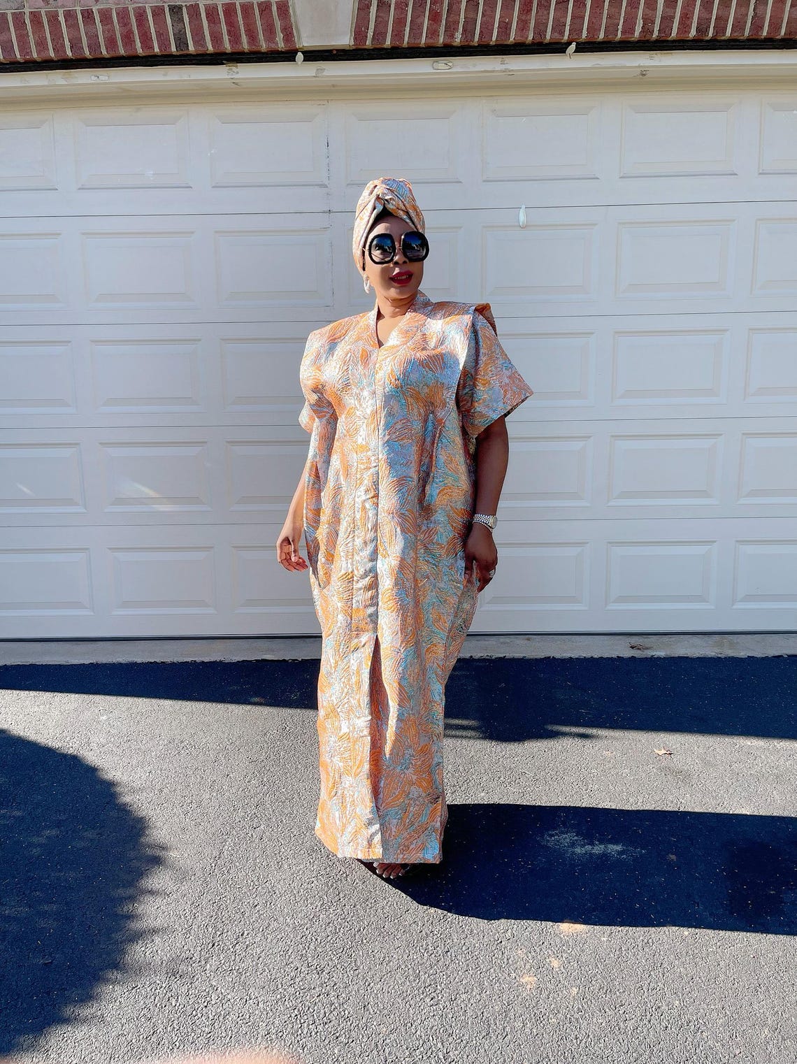 African-tailored Damask Kaftan - Etsy