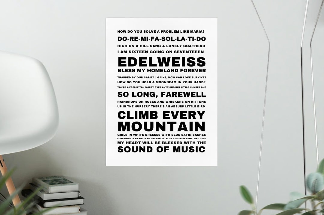 Printable Sound of Music Quotes, Digital Download - Etsy