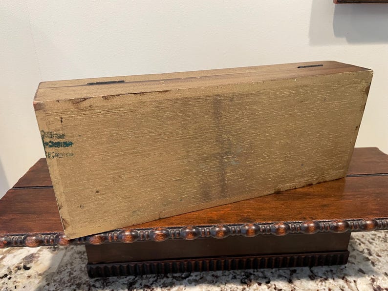 Vintage 1960s Wooden Jewelry Box With World Map Design - Etsy