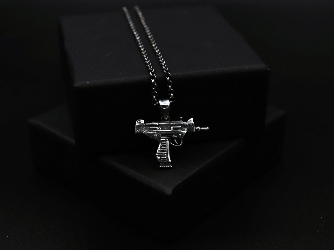 Customized Uzi Gun Pendant Uzi Necklace for Streetwear - Etsy