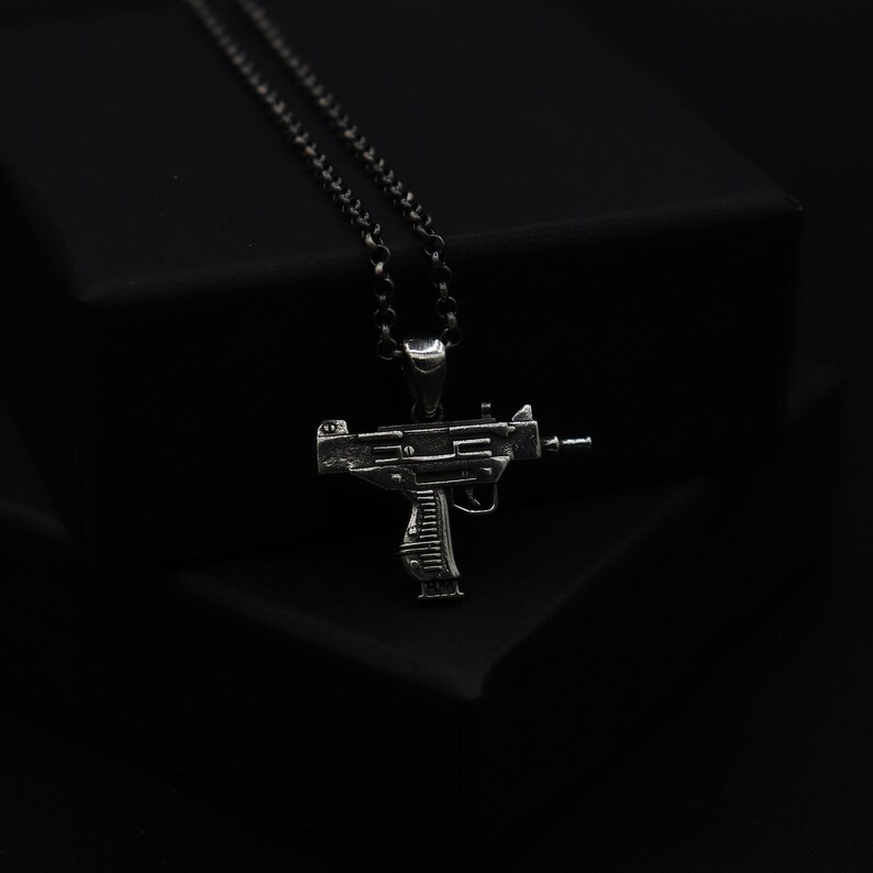Customized Uzi Gun Pendant Uzi Necklace for Streetwear - Etsy
