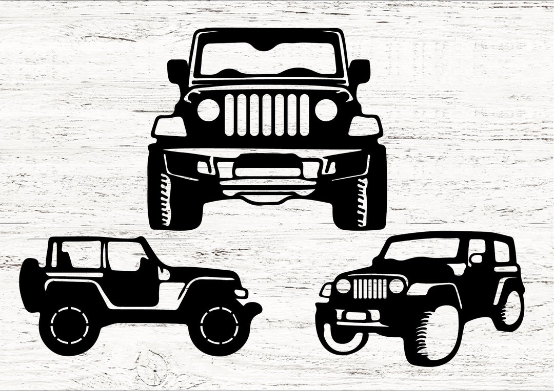 3 Jeep DXF SVG Dxf Files for Plasma Laser Cut File Cnc - Etsy
