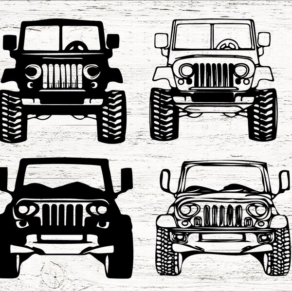 Jeep Laser Cut Files - Etsy