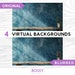 Minimal Coastal Blue Virtual Backgrounds, Instant Download, Digital ...