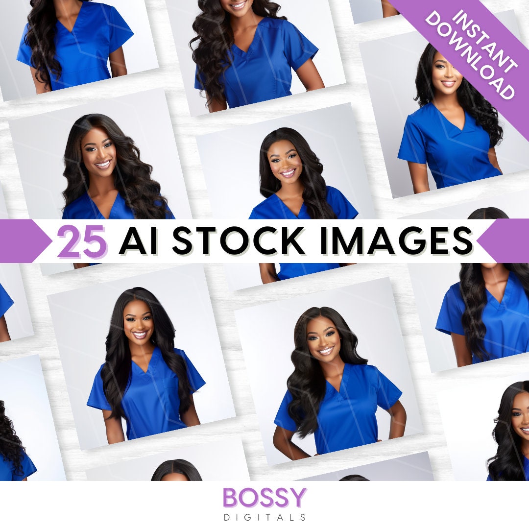 25 Scrub AI Stock Photos Bundle, Model Stock Images, Medical ...