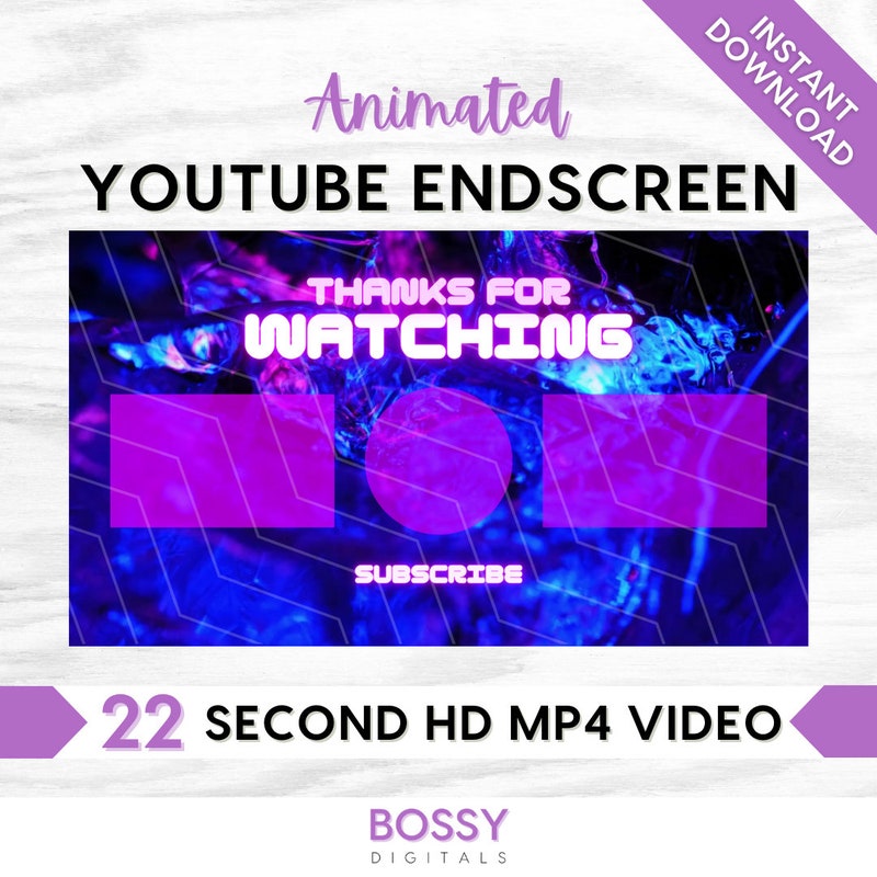 Youtube End Screen - Etsy