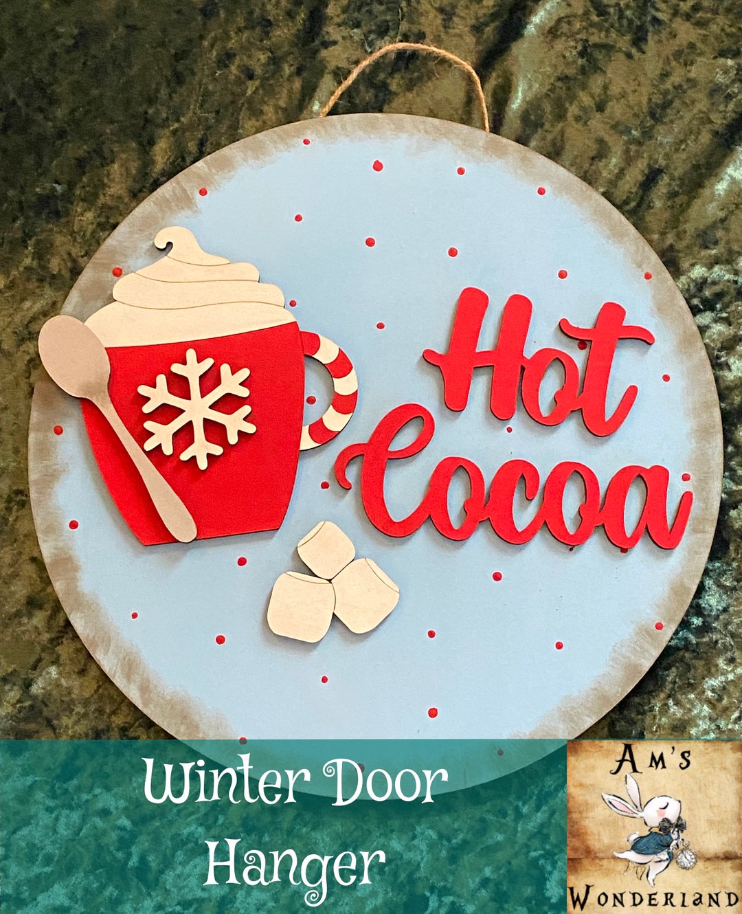 Hot Cocoa Door Hanger - Etsy