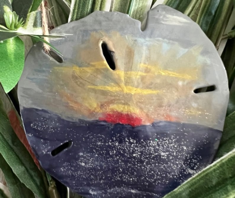 Hand Painted Sand Dollar - Etsy