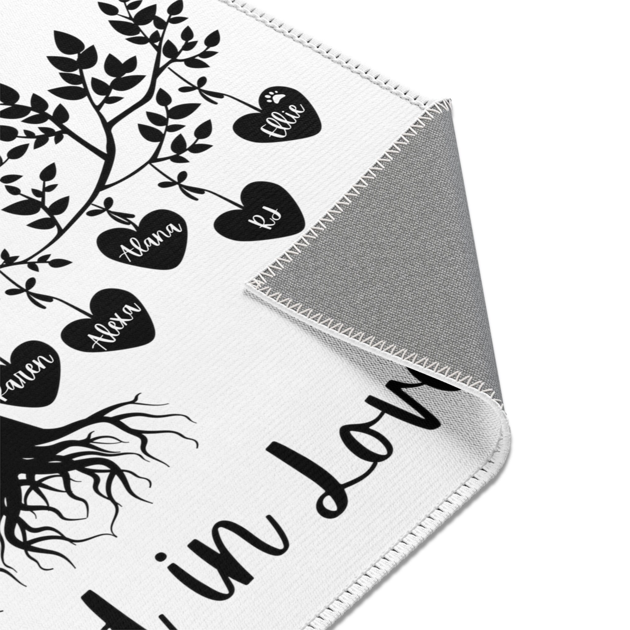 Custom Family Tree Rug Family Name Rug Family Name Entry - Etsy