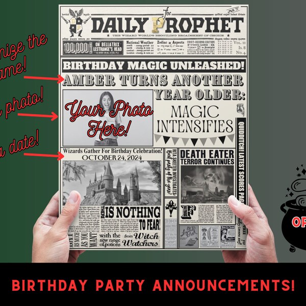 Daily Prophet Invitation - Etsy