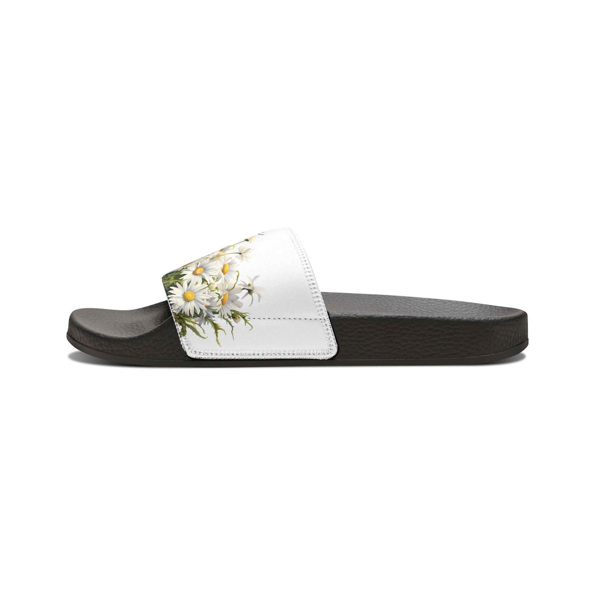 Custom Daisy Flower Slide Sandals, Personalized Floral Slippers - Etsy