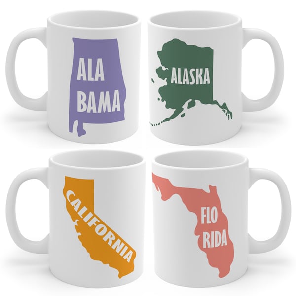 State Coffee Mugs - Etsy