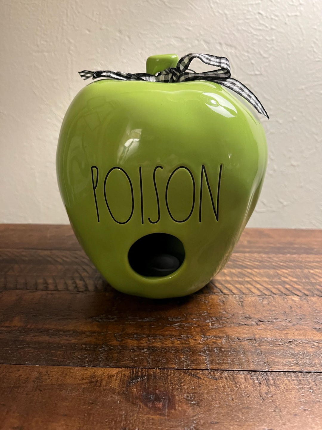 Rae Dunn Artisan Collection by Magenta Green POISON Apple Script ...