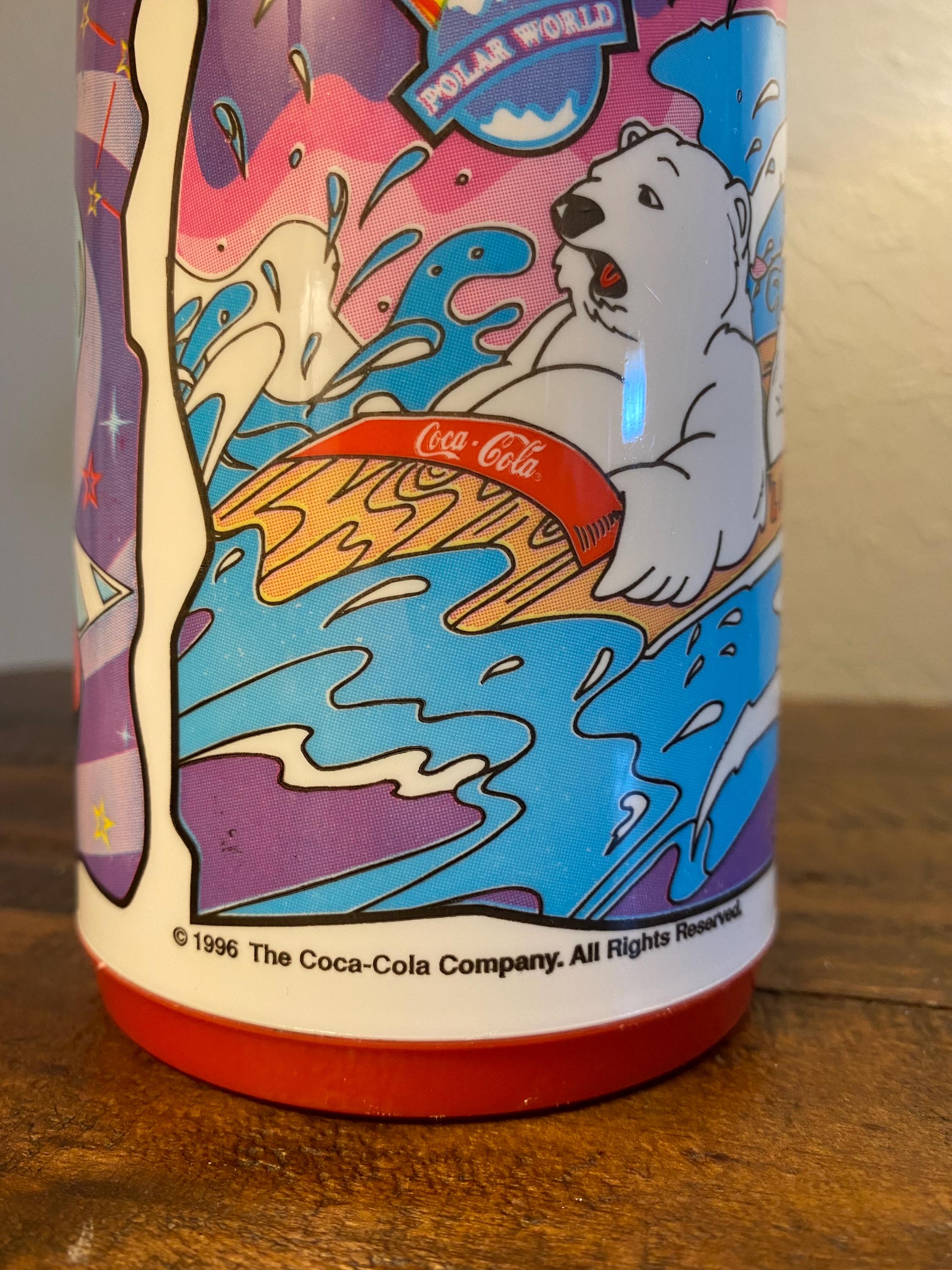 Coca-cola 1996 Polar World Thermos With Lid Aladdin Corp - Etsy
