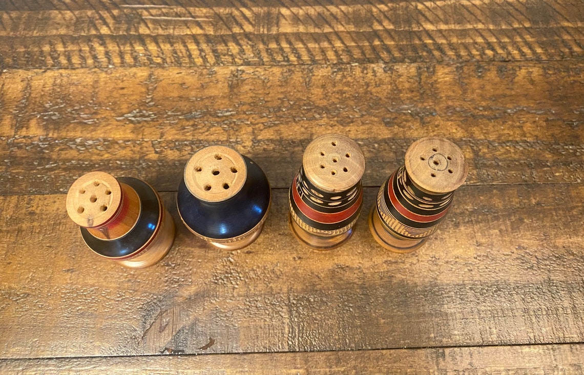 Wooden Vintage Carved Mexico Single Salt or Pepper Shakers - Etsy