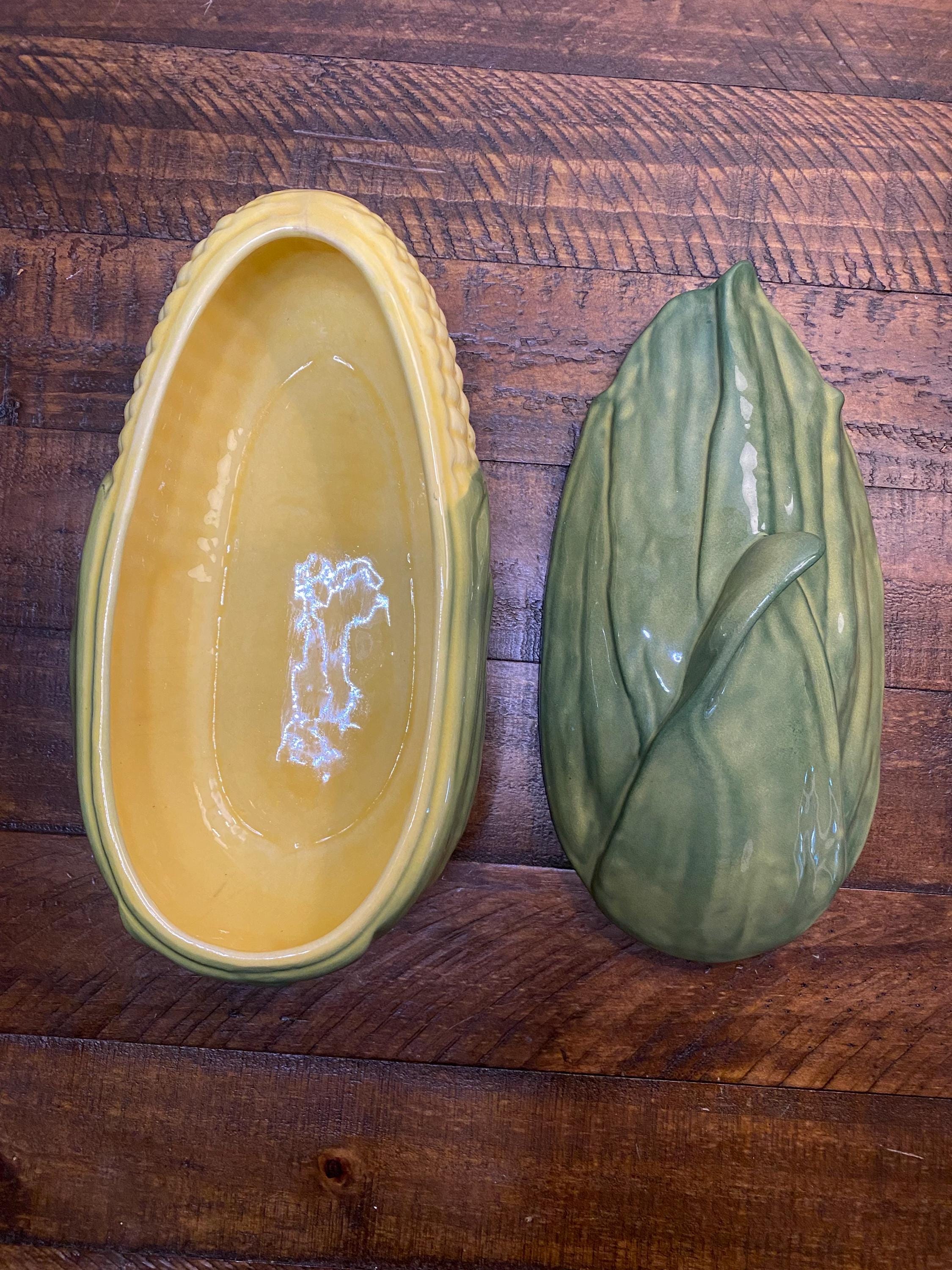 Vintage Shawnee Pottery Corn Casserole Dish With Lid USA - Etsy