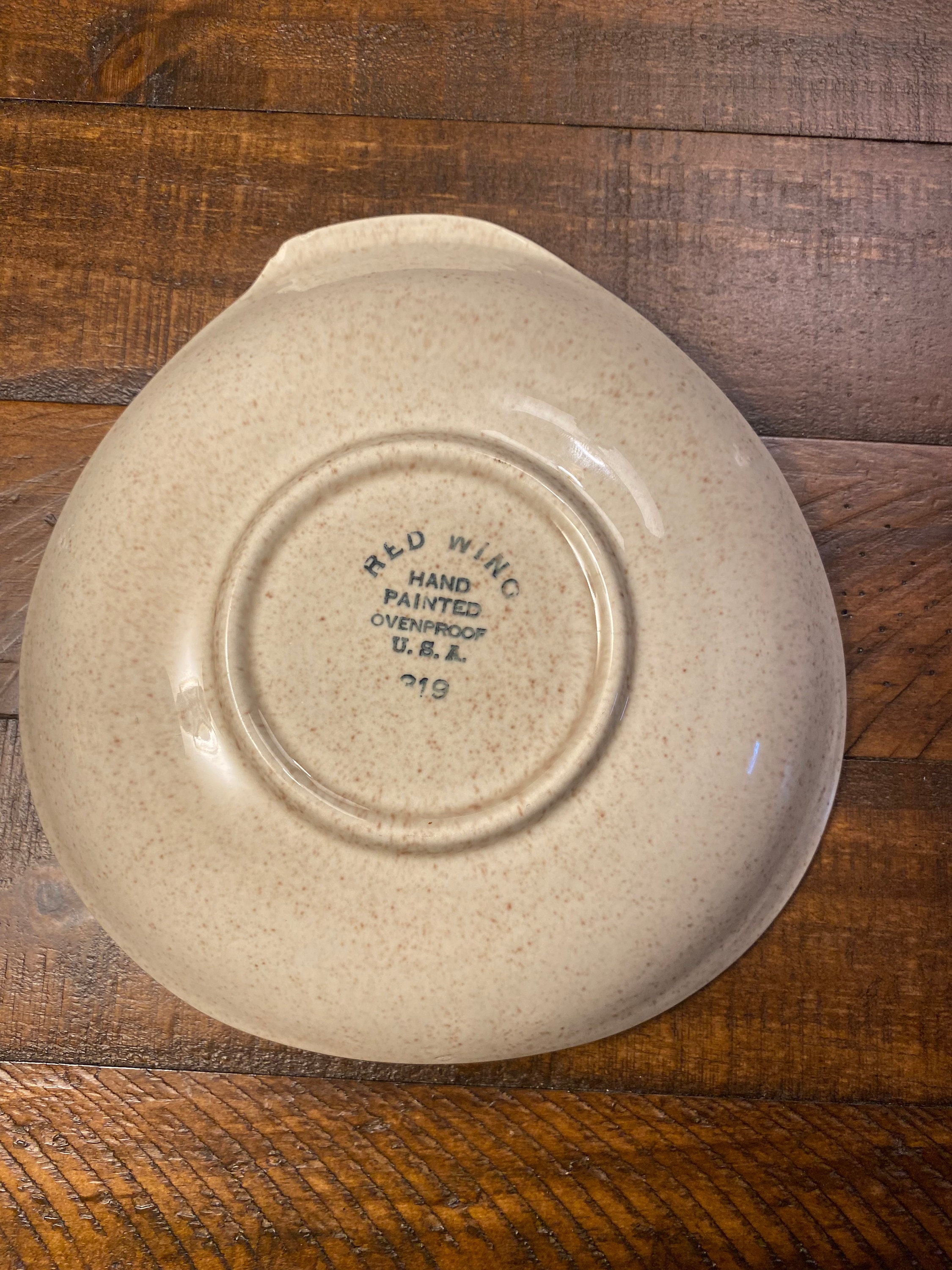 Red Wing Vintage Bob White Hand Painted USA Vegetable or Fruit Lugged ...