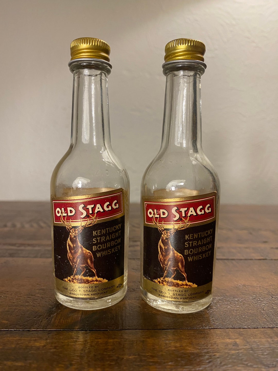 Vintage Old Stagg Bourbon Whiskey Salt and Pepper Shaker Set - Etsy