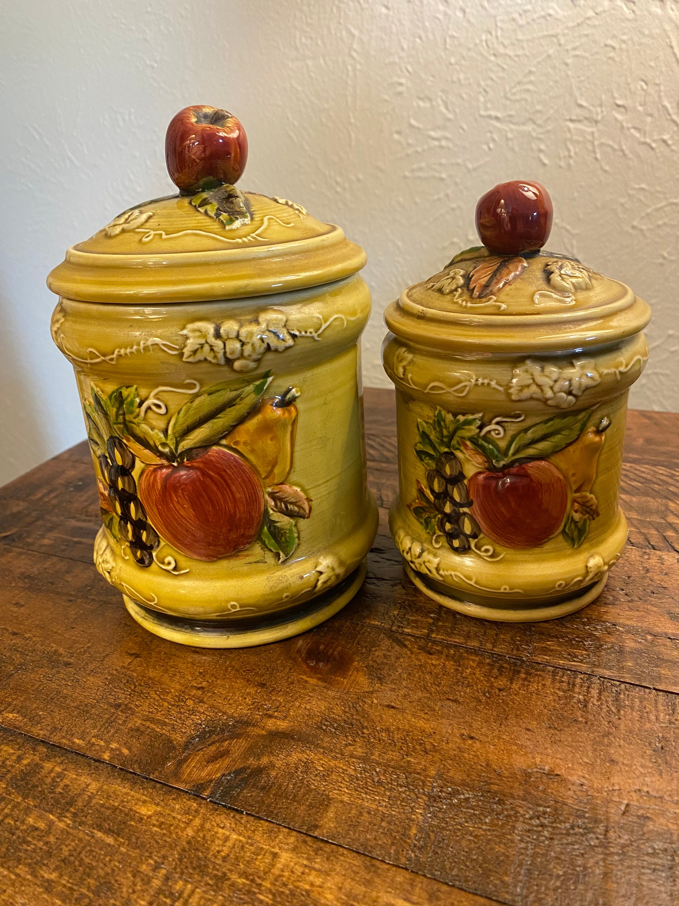 Geo Z Lefton Ceramic Kitchen Canister Creamer Mug Set Vintage Japan ...