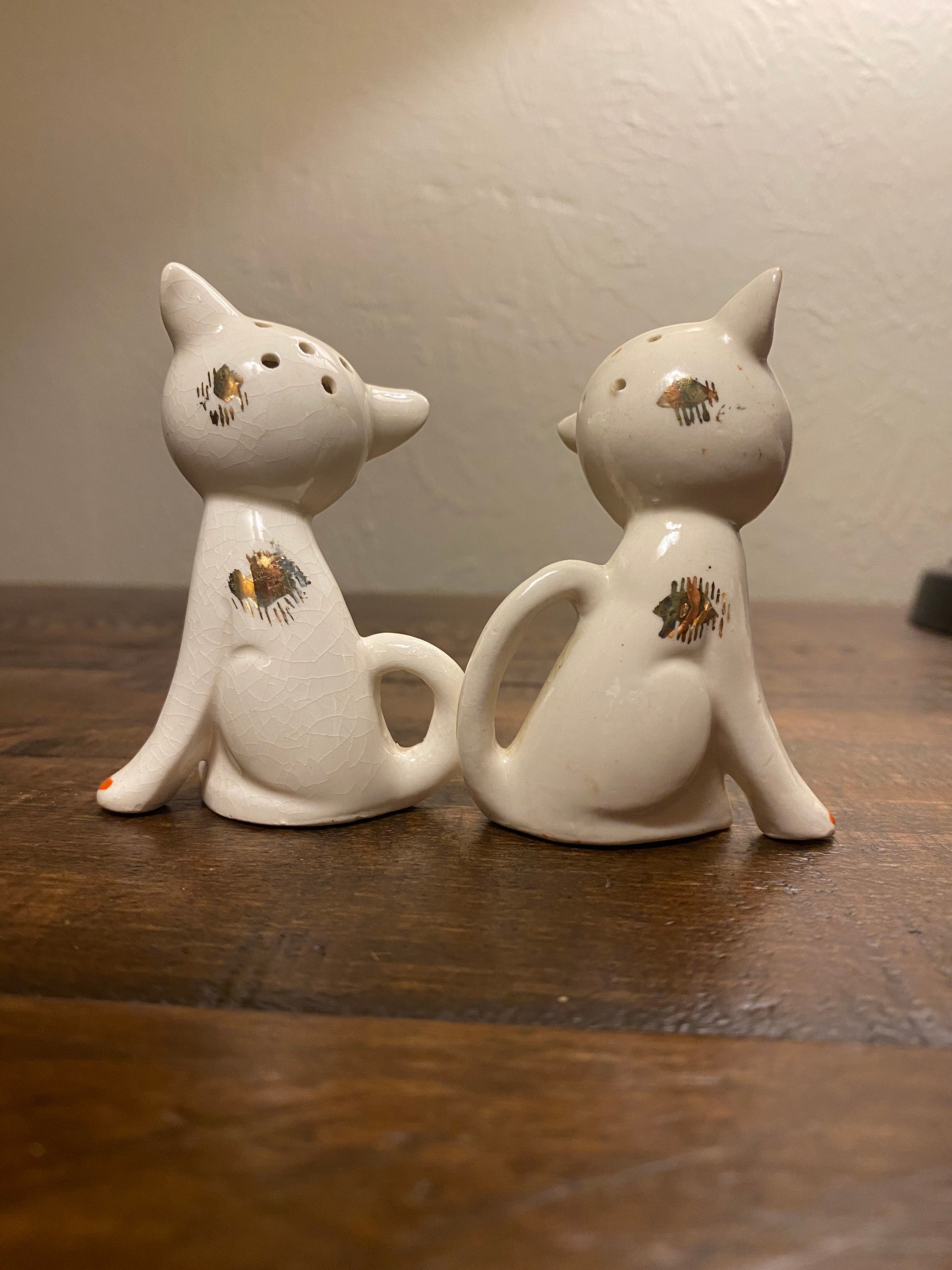 Cats Vintage Salt and Pepper Shaker Set Japan - Etsy