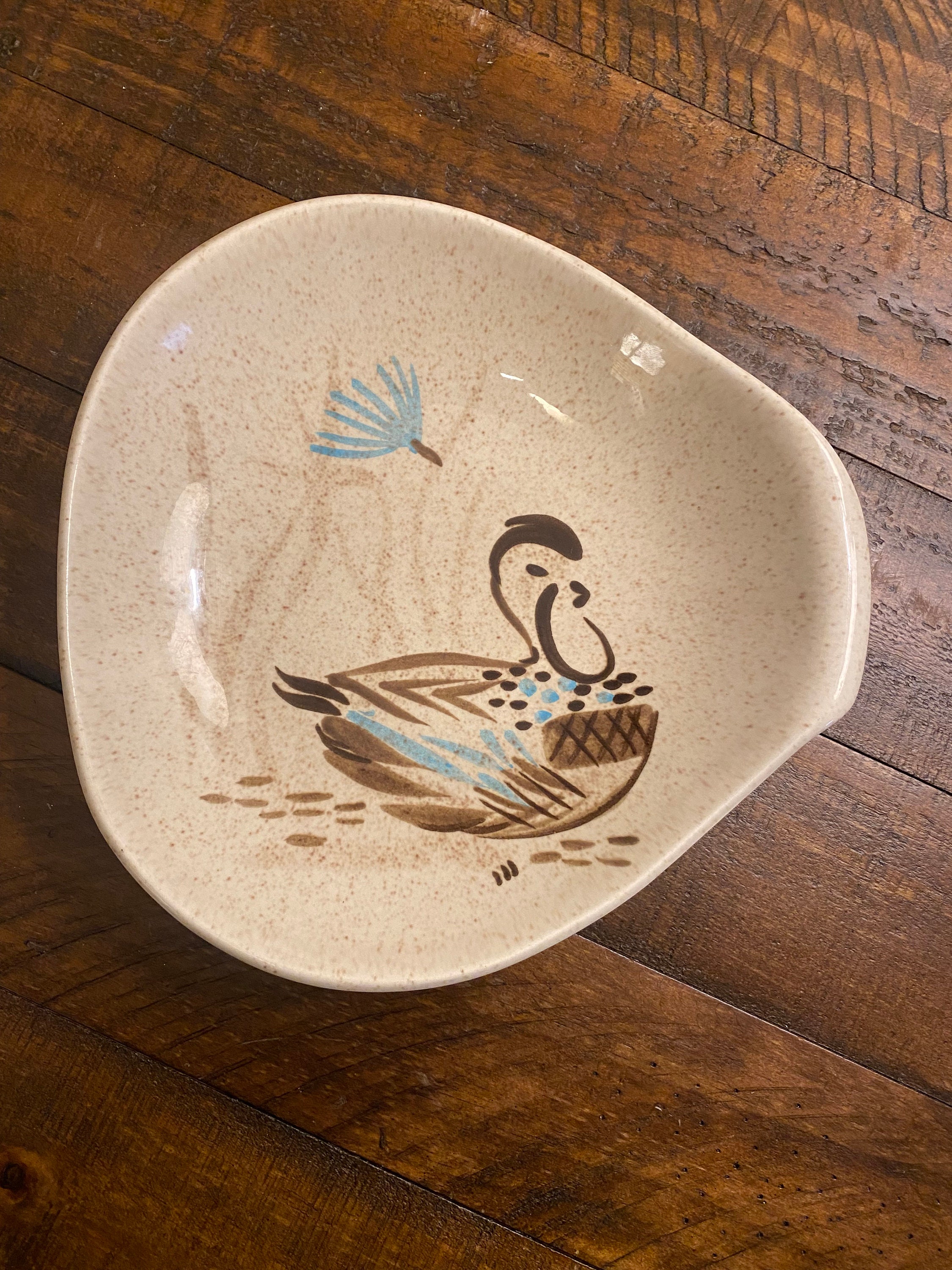 Red Wing Vintage Bob White Hand Painted USA Vegetable or Fruit Lugged ...