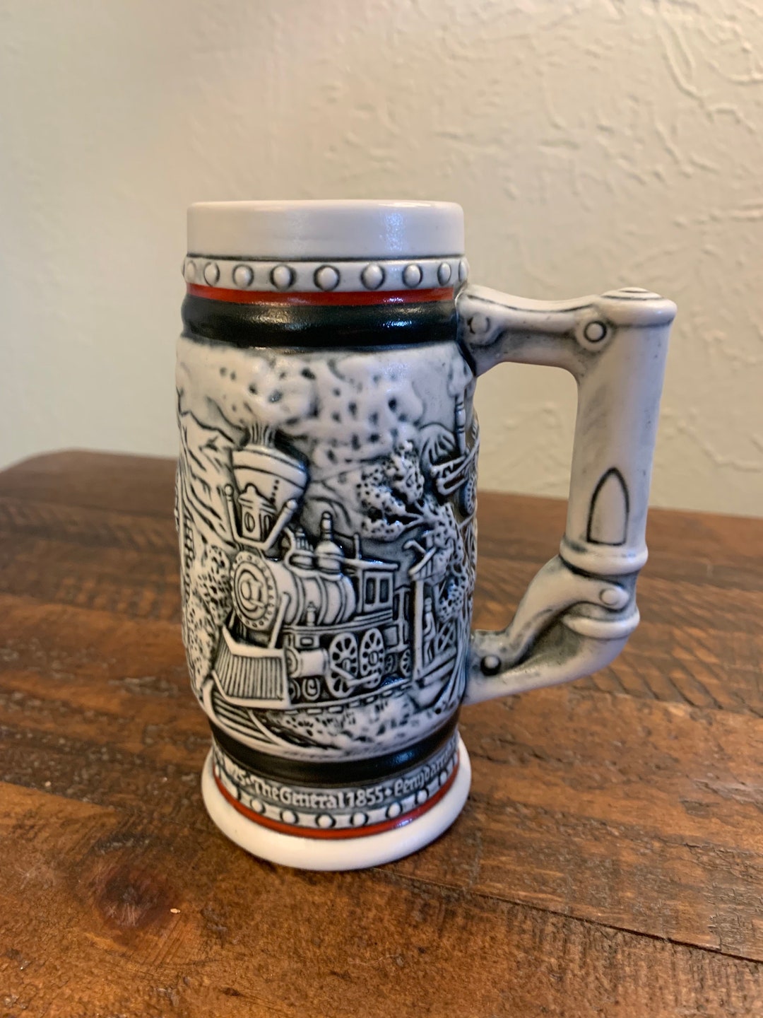 Avon Ceramarte Brazil 1985 Small Beer Stein Trains Handcrafted - Etsy