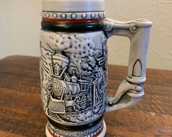 Avon Ceramarte Brazil 1985 Small Beer Stein Trains Handcrafted - Etsy
