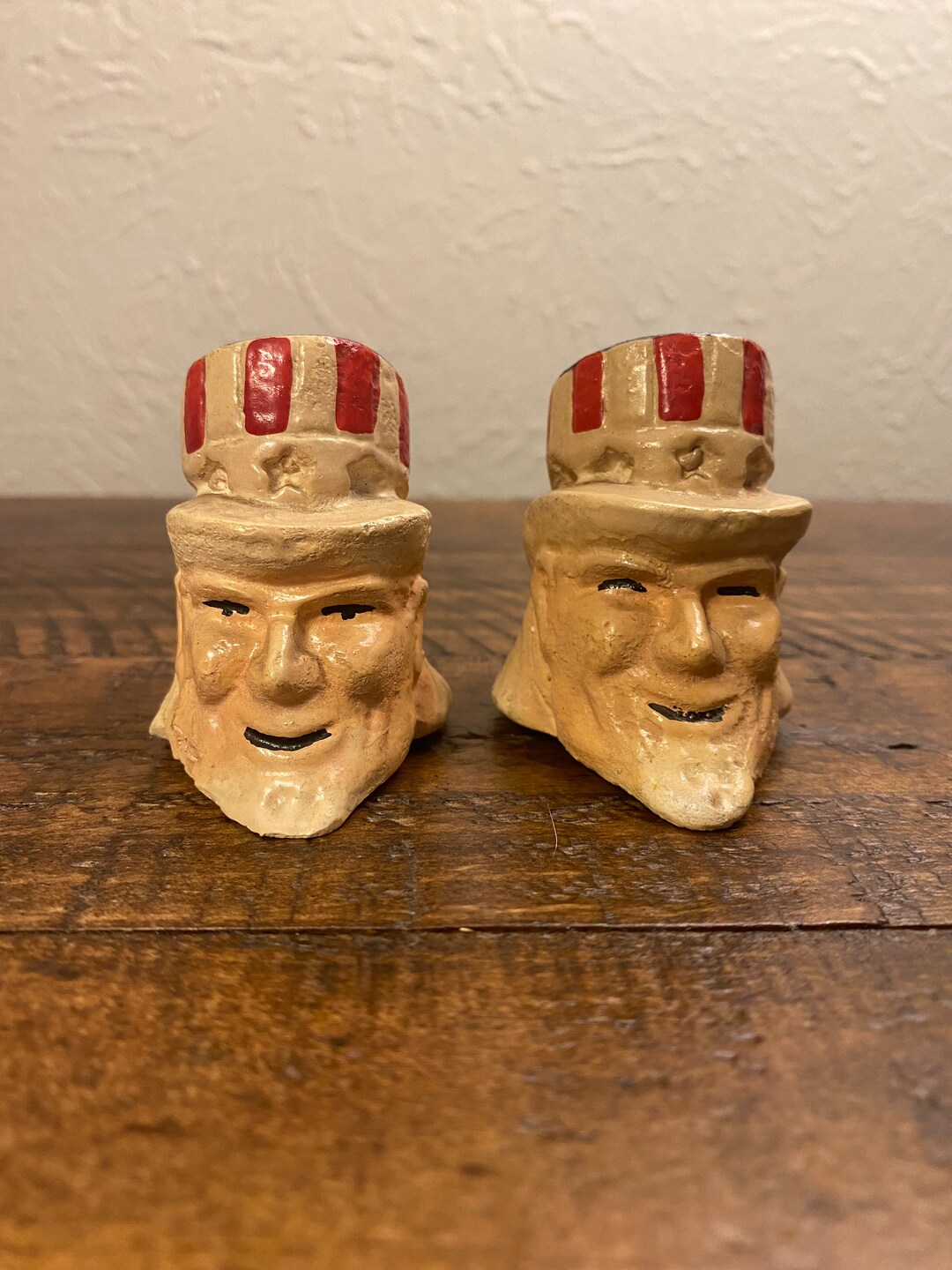 Uncle Sam Vintage American Chalk Ware Salt and Pepper Shaker Set - Etsy