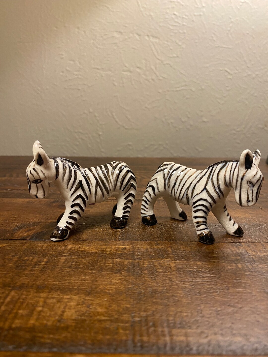Zebra Salt and Pepper Shaker Set Vintage Japan - Etsy