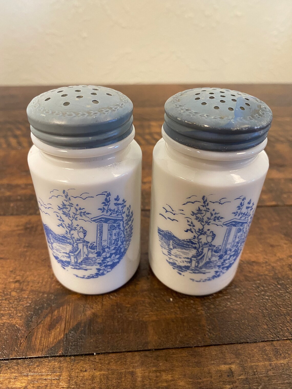 Vintage Glass Art Deco Salt and Pepper Shaker Sets - Etsy
