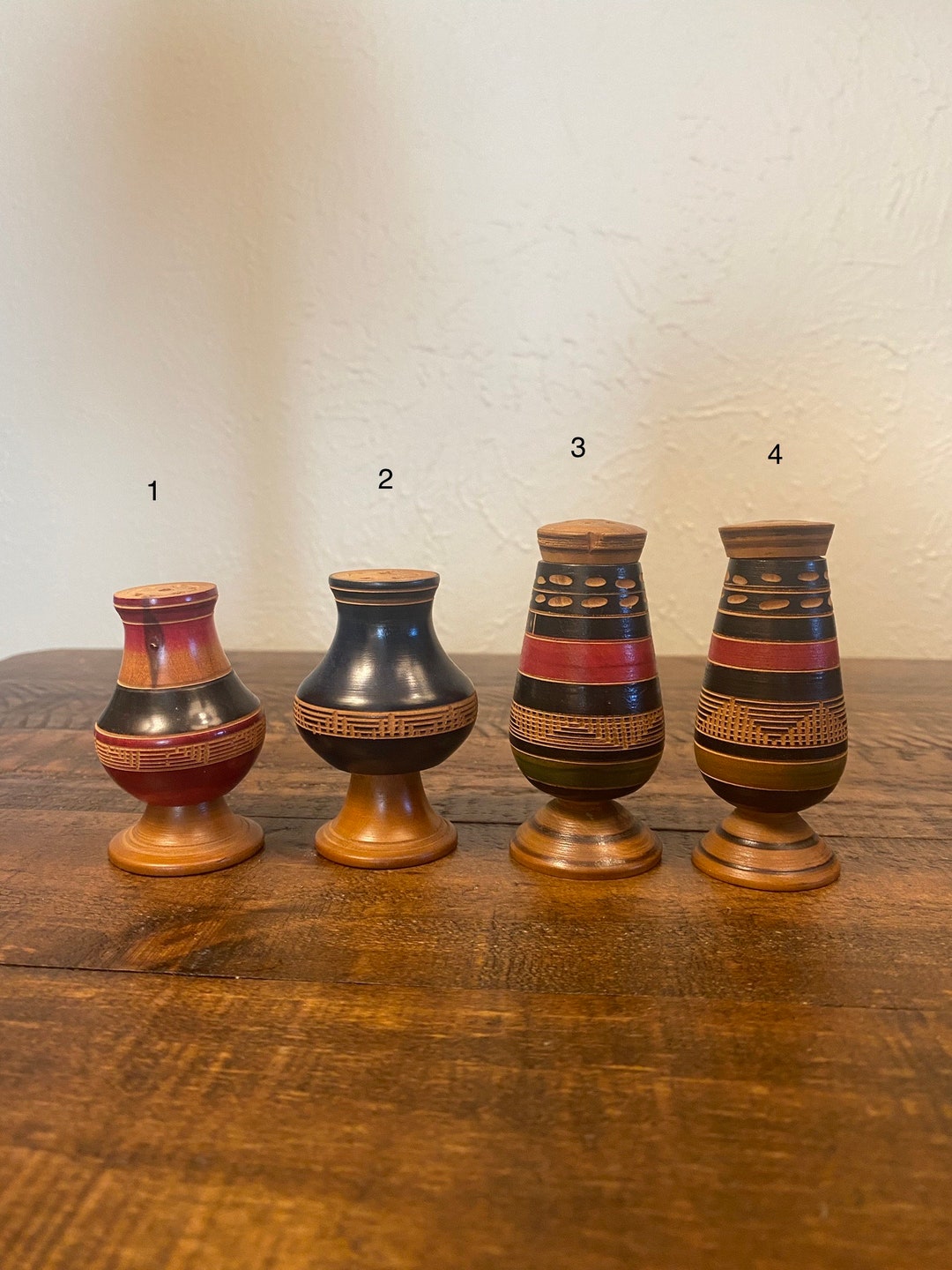 Wooden Vintage Carved Mexico Single Salt or Pepper Shakers - Etsy