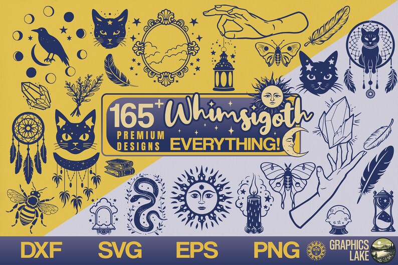 Whimsigoth EVERYTHING 165 Graphics SVG Files Designs for - Etsy