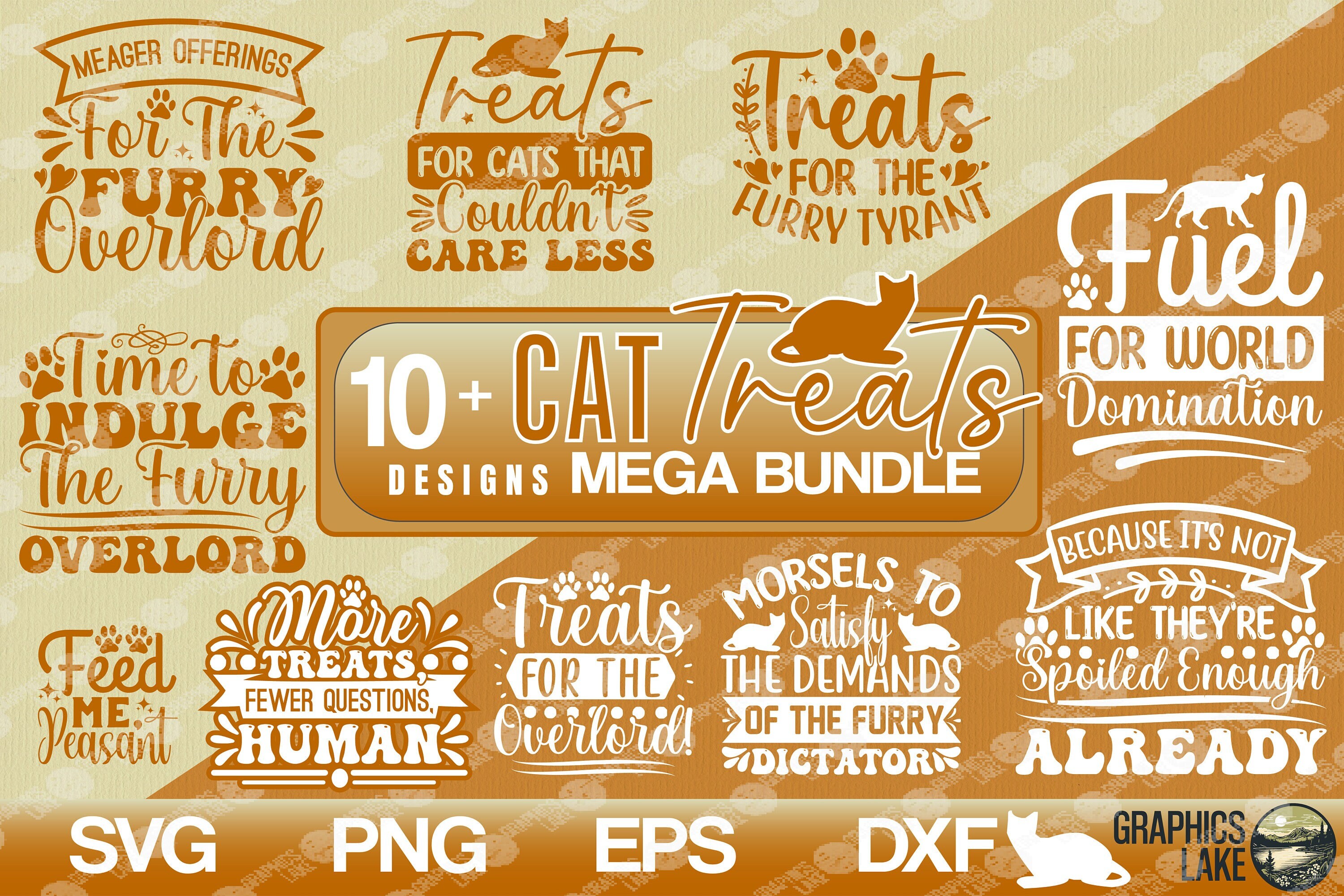 Cat Treats Fun Pack SVG Files & Designs for Cricut and Silhouette ...