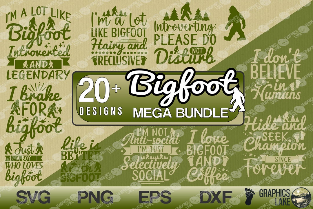 Bigfoot Rare SVG Files & Designs for Cricut and Silhouette | Unique and ...