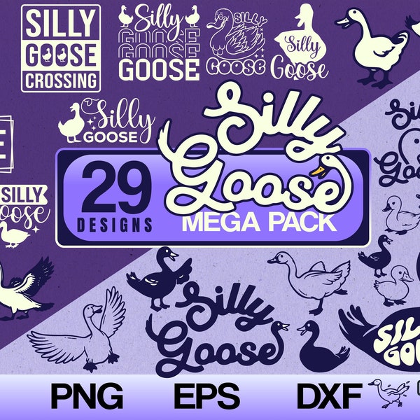 Silly Goose Svg - Etsy
