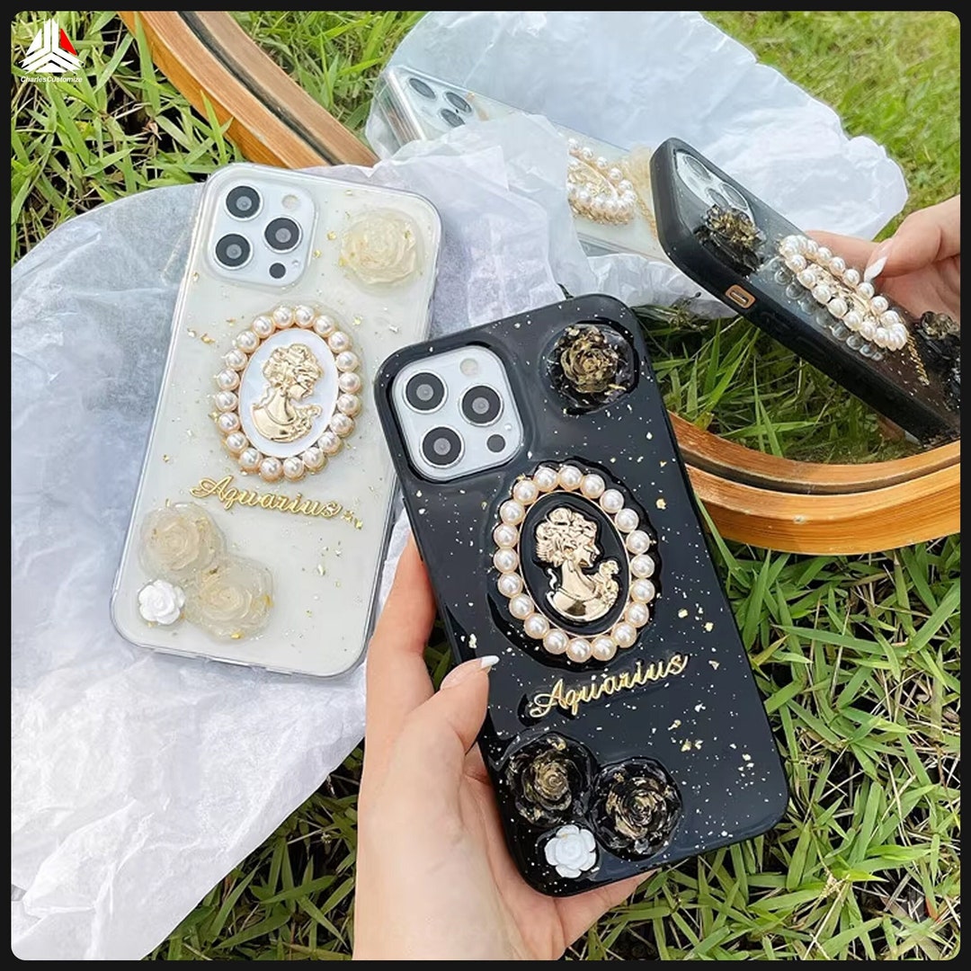 Retro Baroque Golden Rose Queen Phone Case iPhone 15 14 13 12 - Etsy
