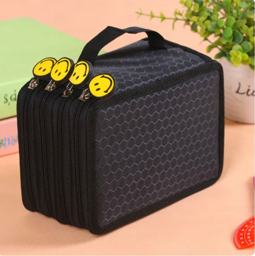 72 Holes Four Layers Pencil Case Large Capacity Kawaii Pen Storage Bag ...