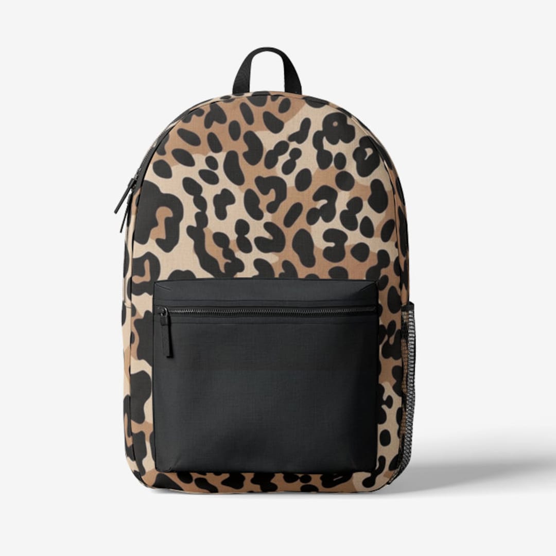 Cheetah Print Backpack - Etsy