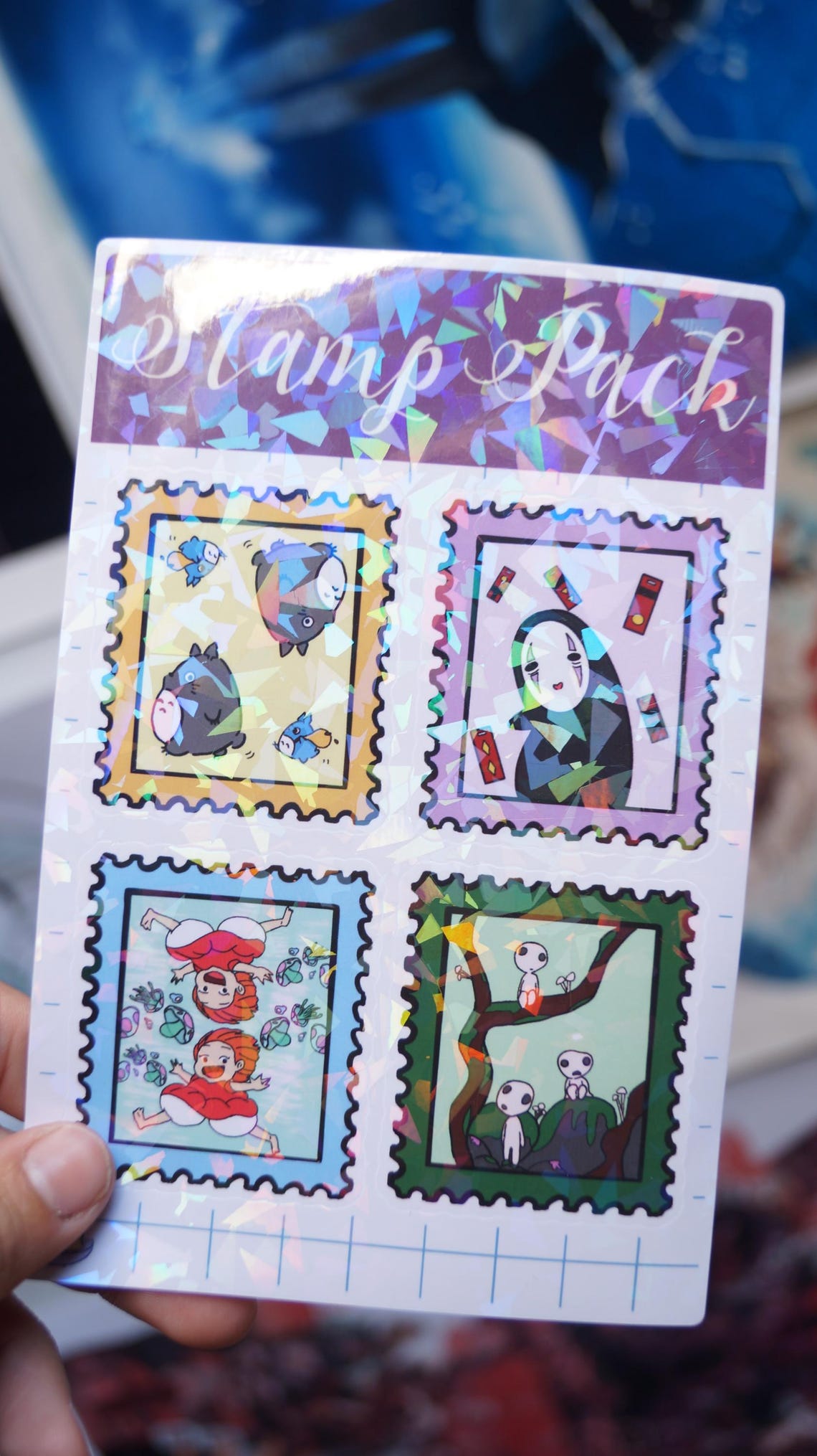 Studio Ghibli Inspired Sticker Stamp Sheet - Etsy