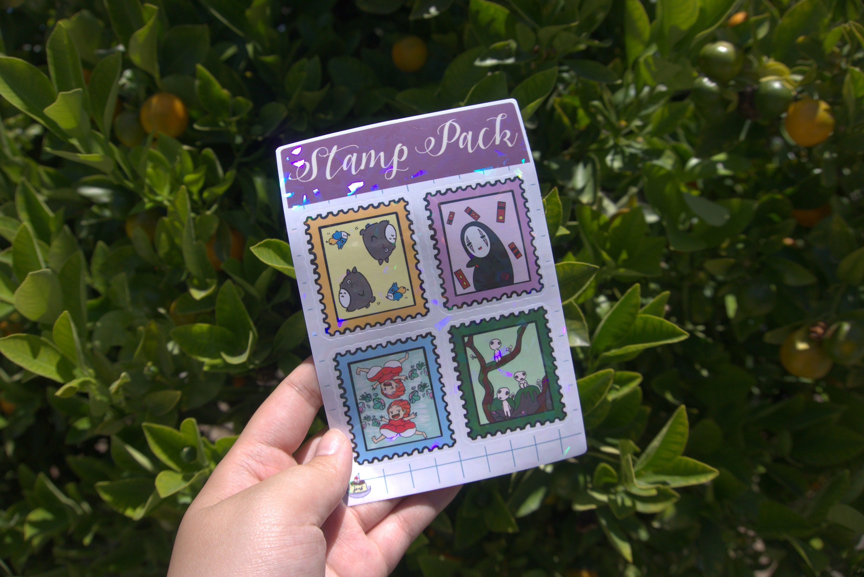 Studio Ghibli Sticker Stamp Sheet - Etsy