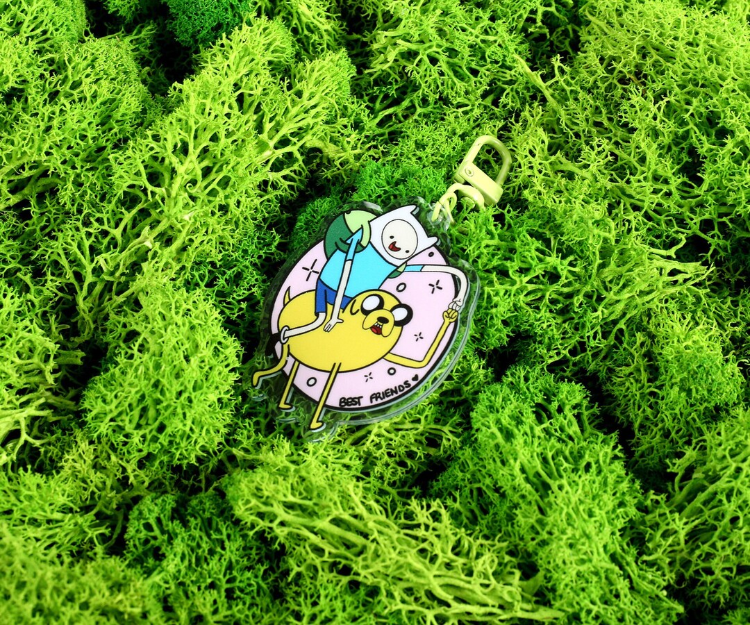 Best Friends Adventure Time Acrylic Key Chain - Etsy