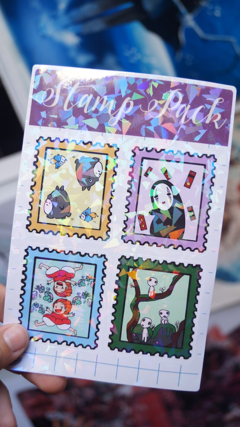 Studio Ghibli Sticker Stamp Sheet - Etsy