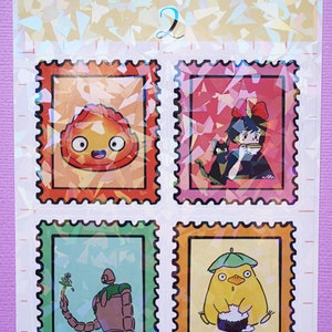 Studio Ghibli Sticker Stamp Sheet - Etsy