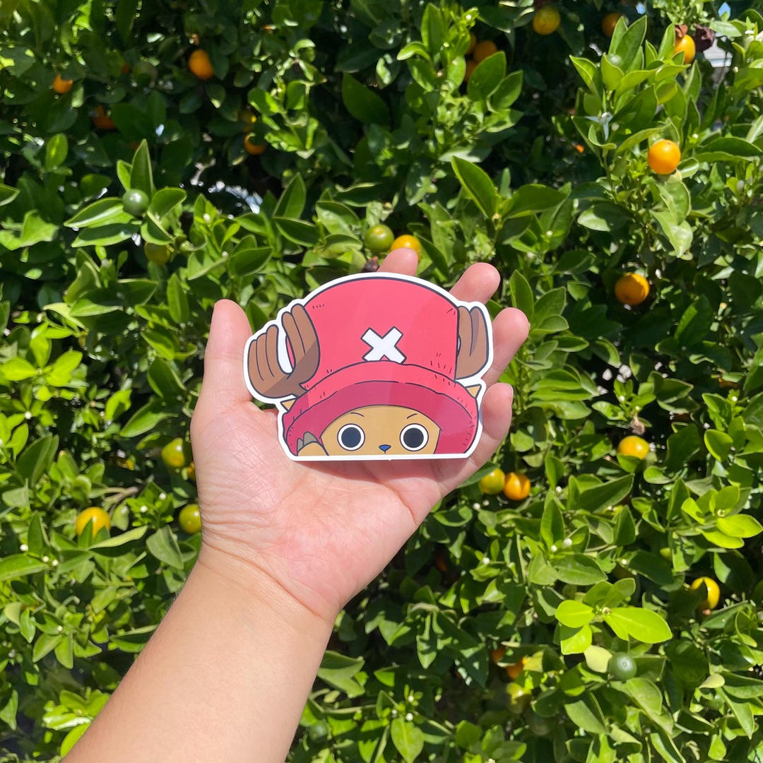 Chopper Inspired Peeker Sticker - Etsy