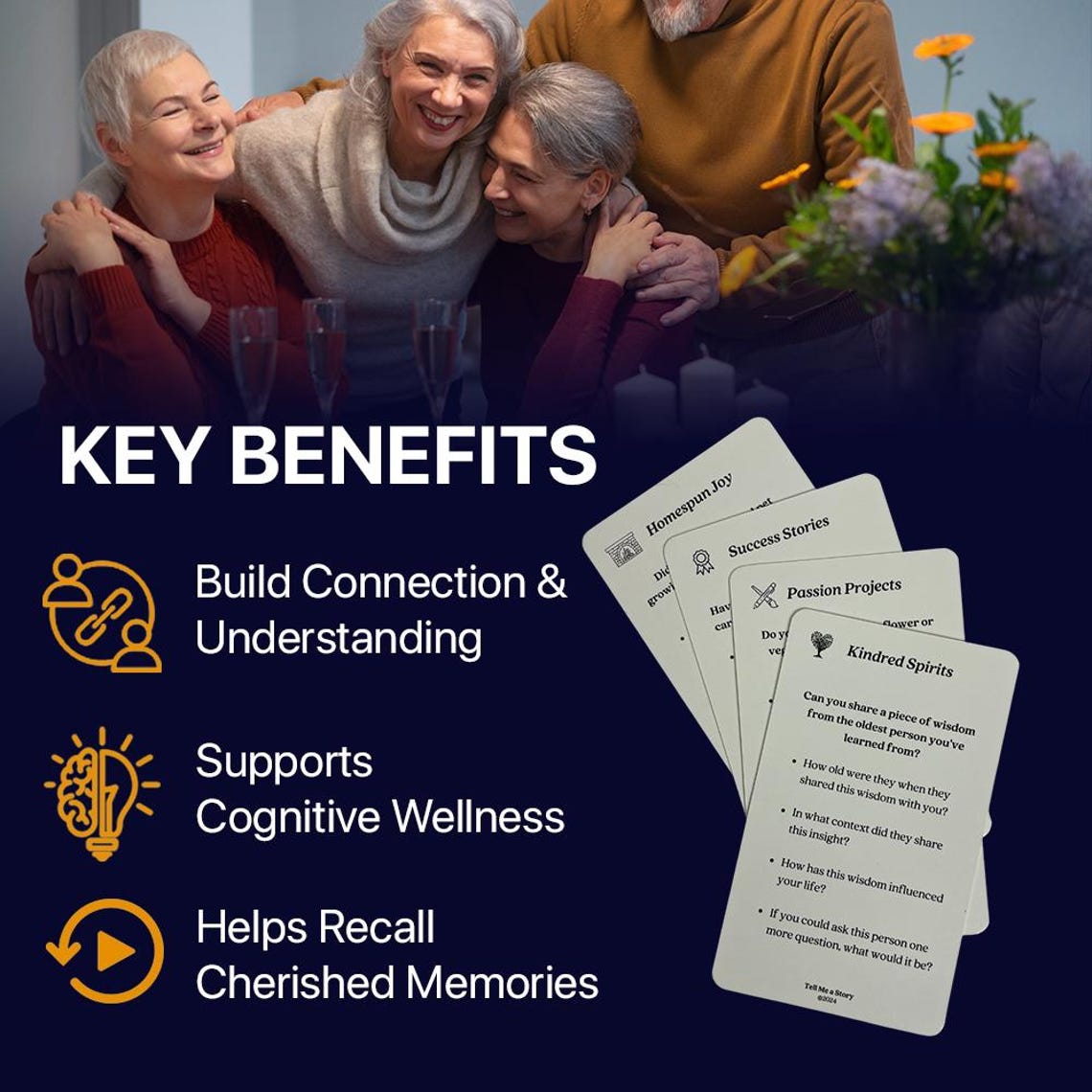 Golden Memories Conversation Cards – 300 Nostalgic Prompts for Seniors ...