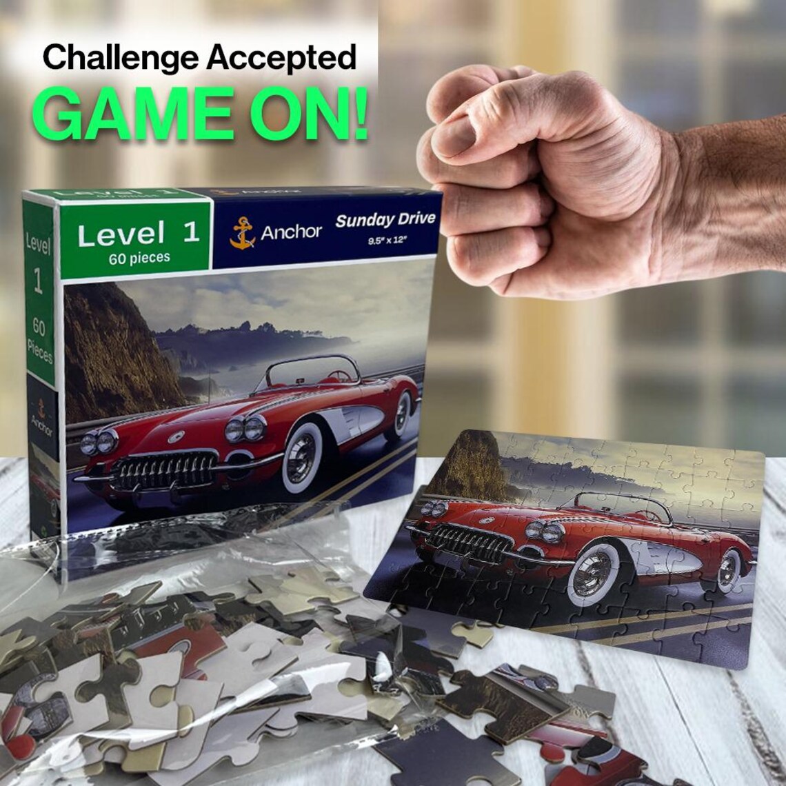 Classic Corvette Puzzle for Seniors: Dementia-friendly Jigsaw - Etsy