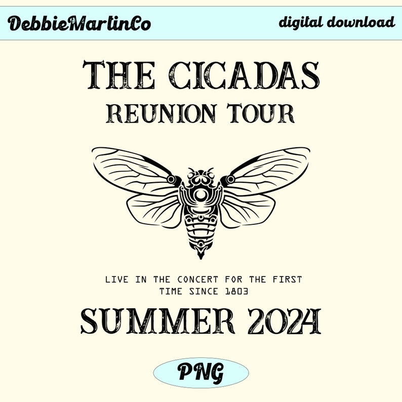 The Cicadas Reunion Tour Png, Cicadas Invasion Summer Scream 2024 Png ...